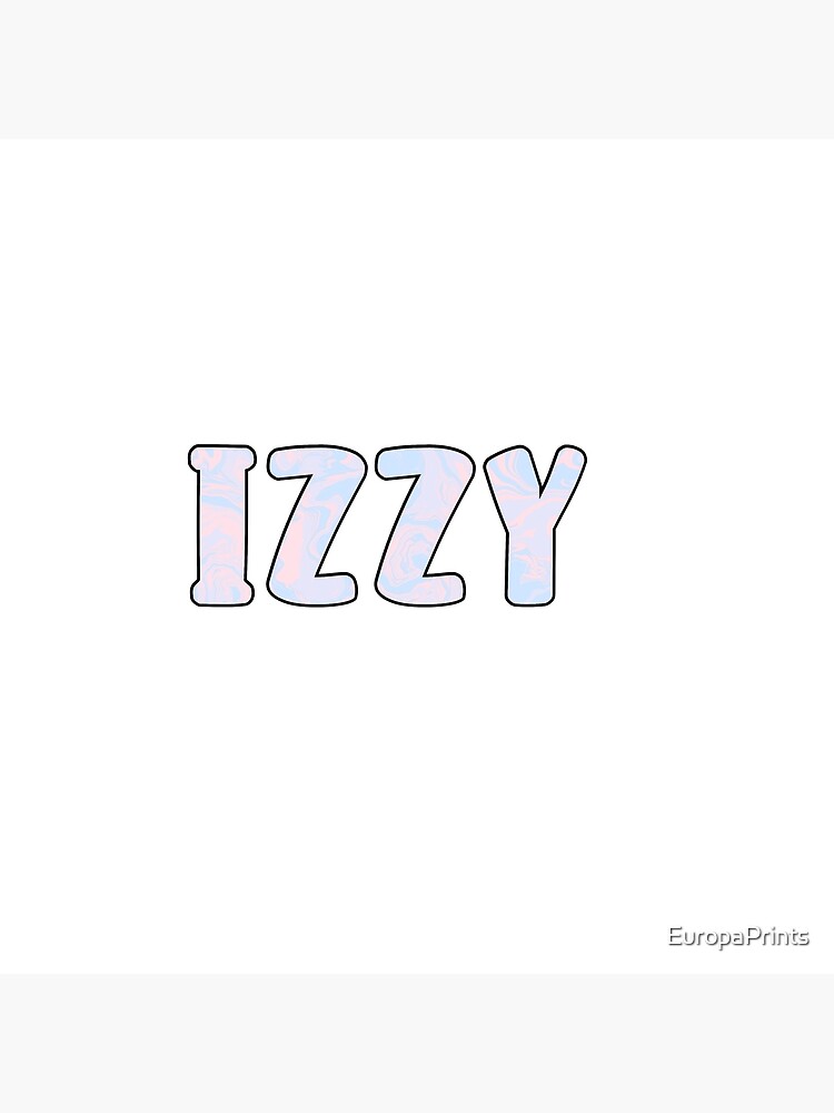 "Izzy Pastel Name" Poster by EuropaPrints | Redbubble