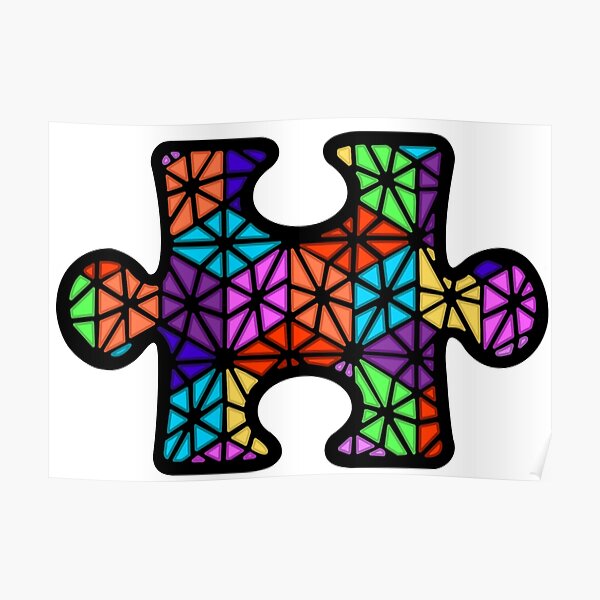 "Autism Speaks Puzzle Piece" Poster for Sale by Juliamuscat | Redbubble