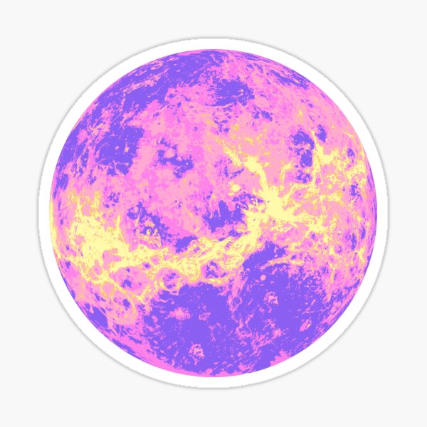 "Trippy Planet Venus" Sticker by TorpedoBubble | Redbubble