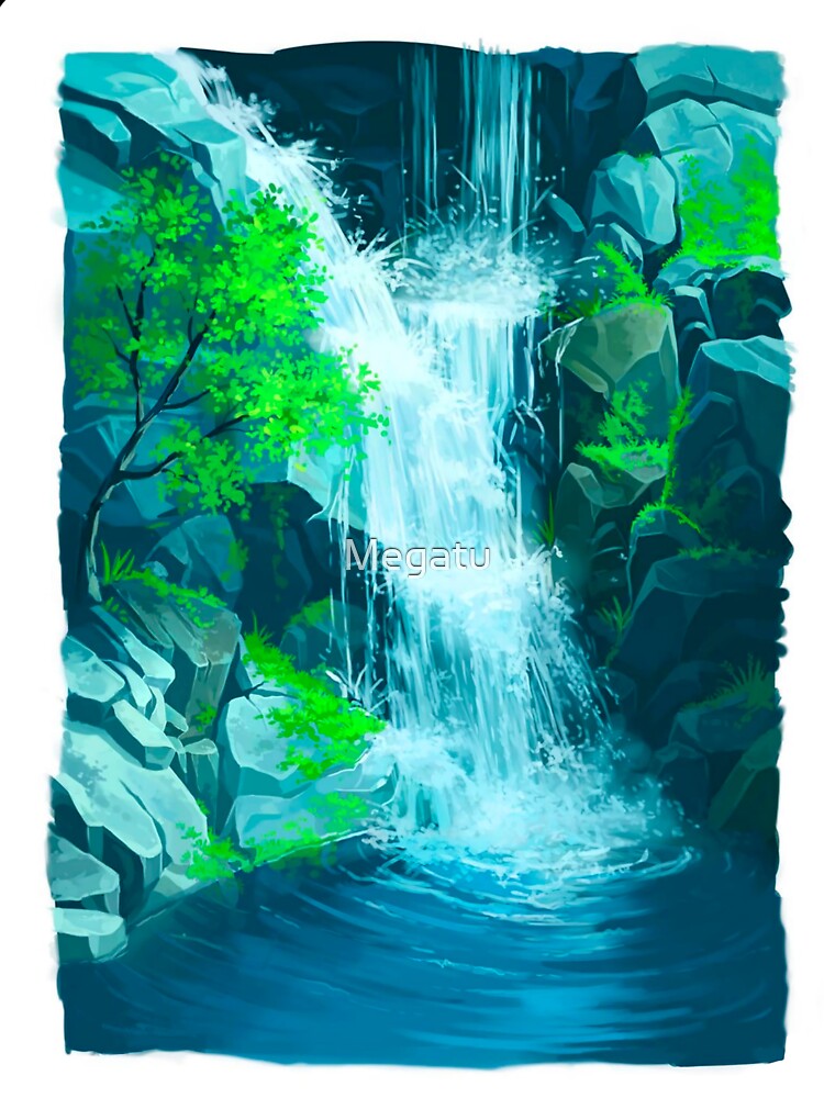 "waterfalls" Sticker for Sale by Megatu | Redbubble