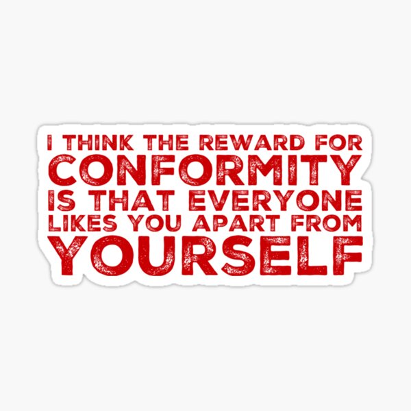 "Non conformity " Sticker for Sale by Md1982 | Redbubble