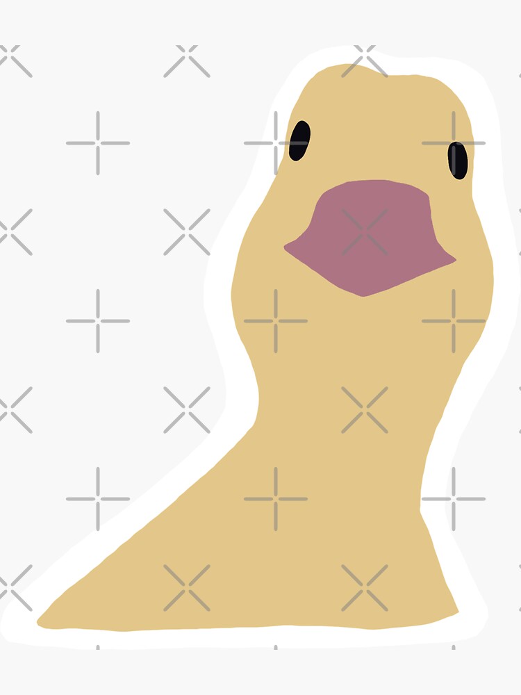 "Duck on Facetime" Sticker by morasxmone | Redbubble