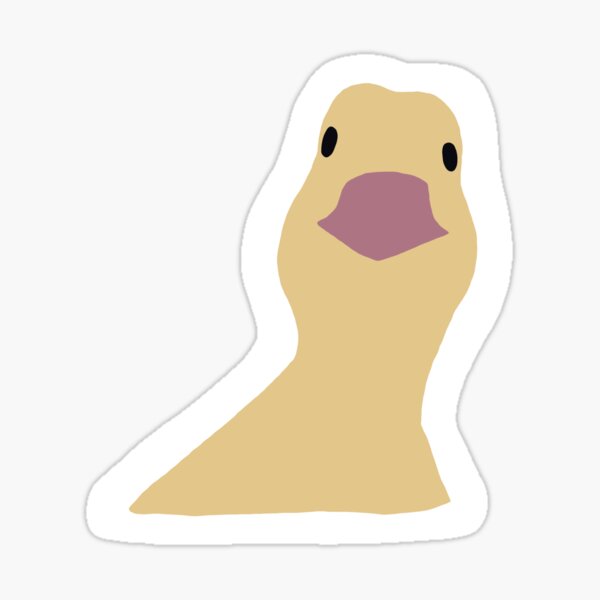 "Duck on Facetime" Sticker by morasxmone | Redbubble