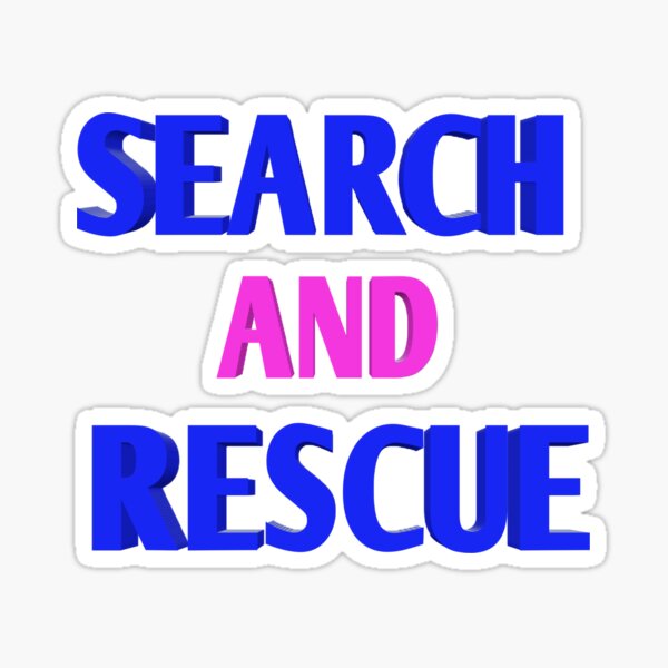 "Search and rescue" Sticker by Andreastore | Redbubble