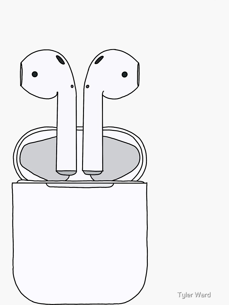 "AirPods" Sticker by GirlyGoods | Redbubble