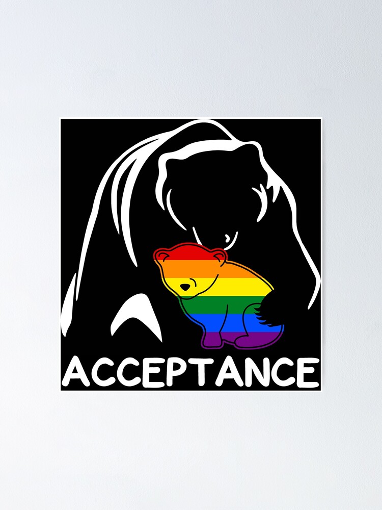 Póster «Oso de ACEPTACIÓN LGBT» de DutchDesign2020 | Redbubble