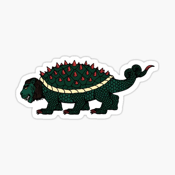 "Tarasque" Sticker for Sale by RHFay | Redbubble