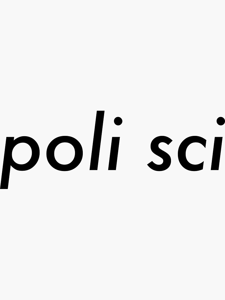 "Poli sci" Sticker von Mayme | Redbubble