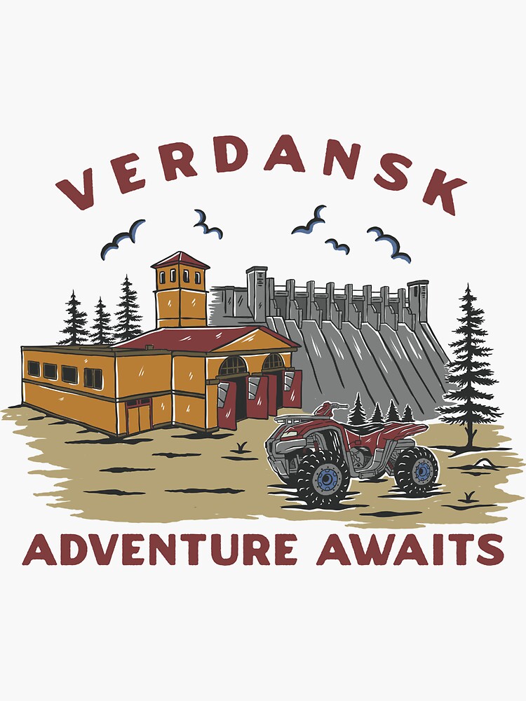 "Verdansk tourism commercial" Sticker by Mortil13 | Redbubble