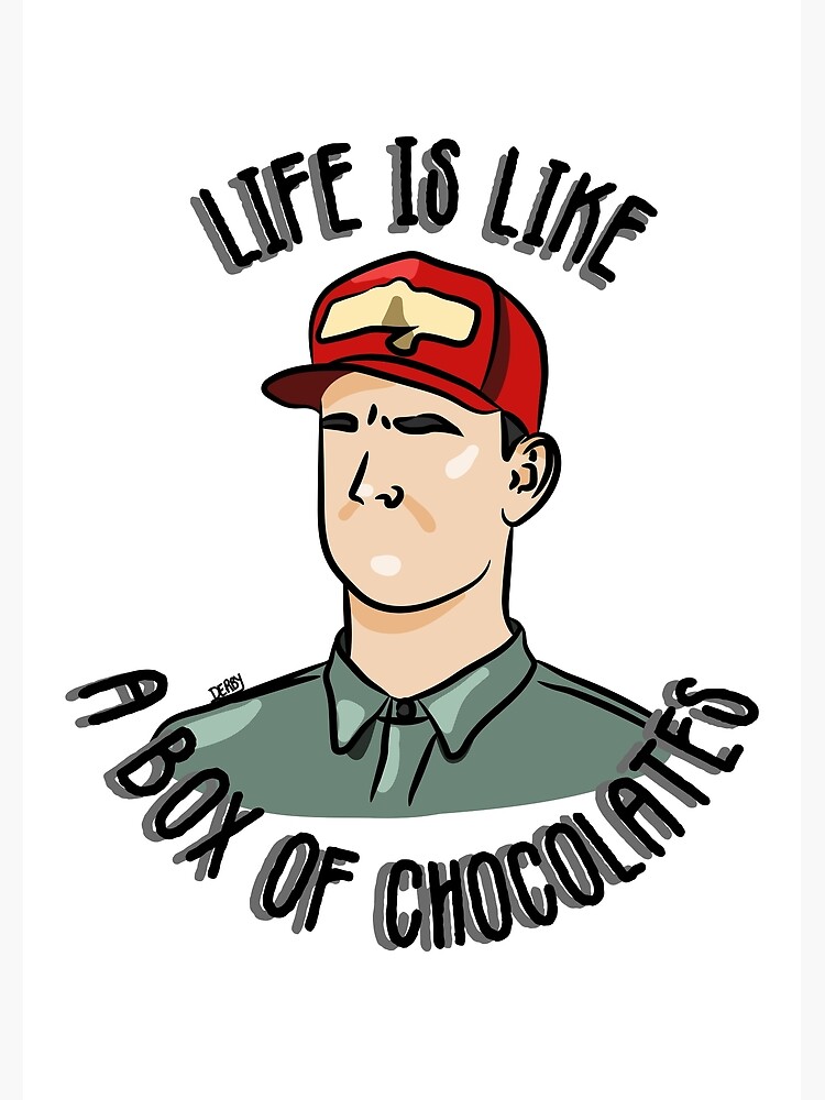 "Forrest Gump: Life is Like a Box of Chocolates" Framed Art Print by ...