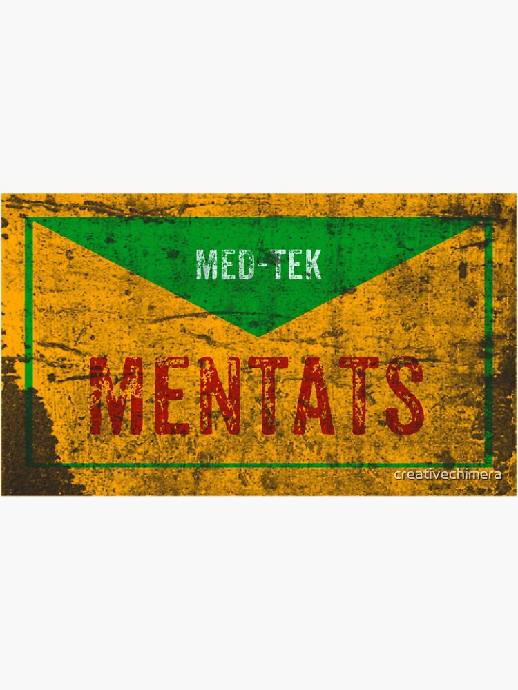 "Mentats" Sticker for Sale by creativechimera | Redbubble