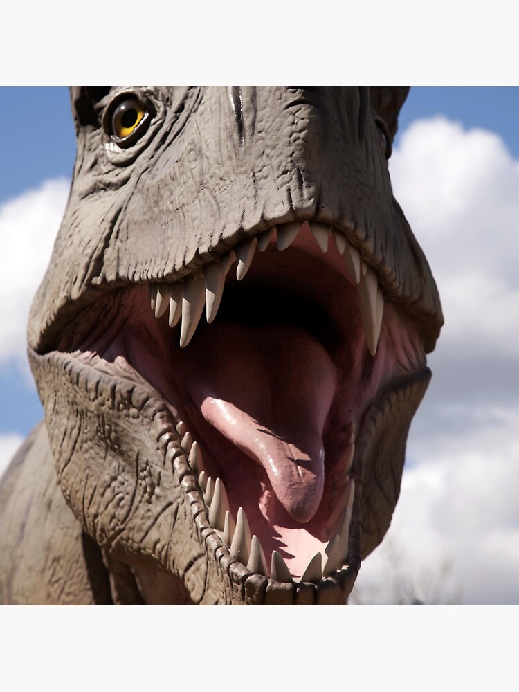 Pegatina «Dinosaurio T-Rex Cara gigante» de TriadArtDesign | Redbubble