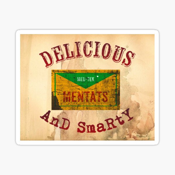 "delicious and smarty" Sticker for Sale by creativechimera | Redbubble