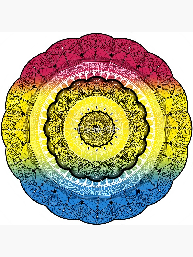 " LGBT Pride mandala Pan Pride" Poster for Sale by Castle98 | Redbubble