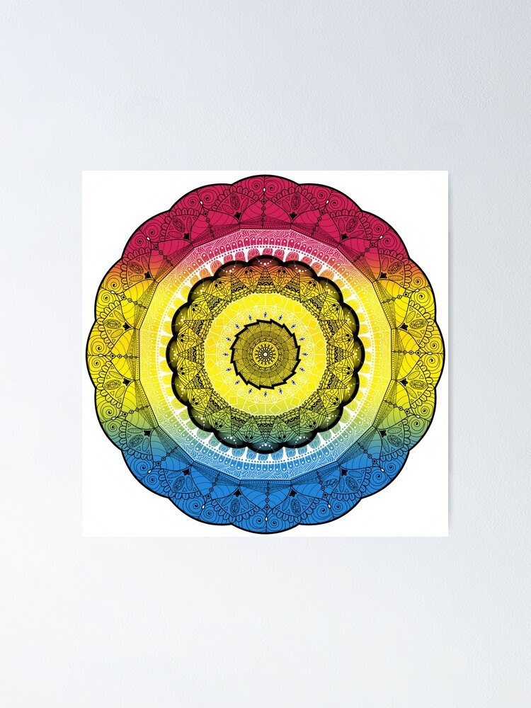 " LGBT Pride mandala Pan Pride" Poster for Sale by Castle98 | Redbubble