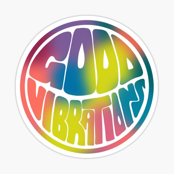 "Good Vibrations" Sticker for Sale by emmajhughes | Redbubble