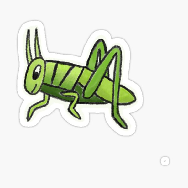 "Grasshopper/locust" Sticker by zoella33 | Redbubble