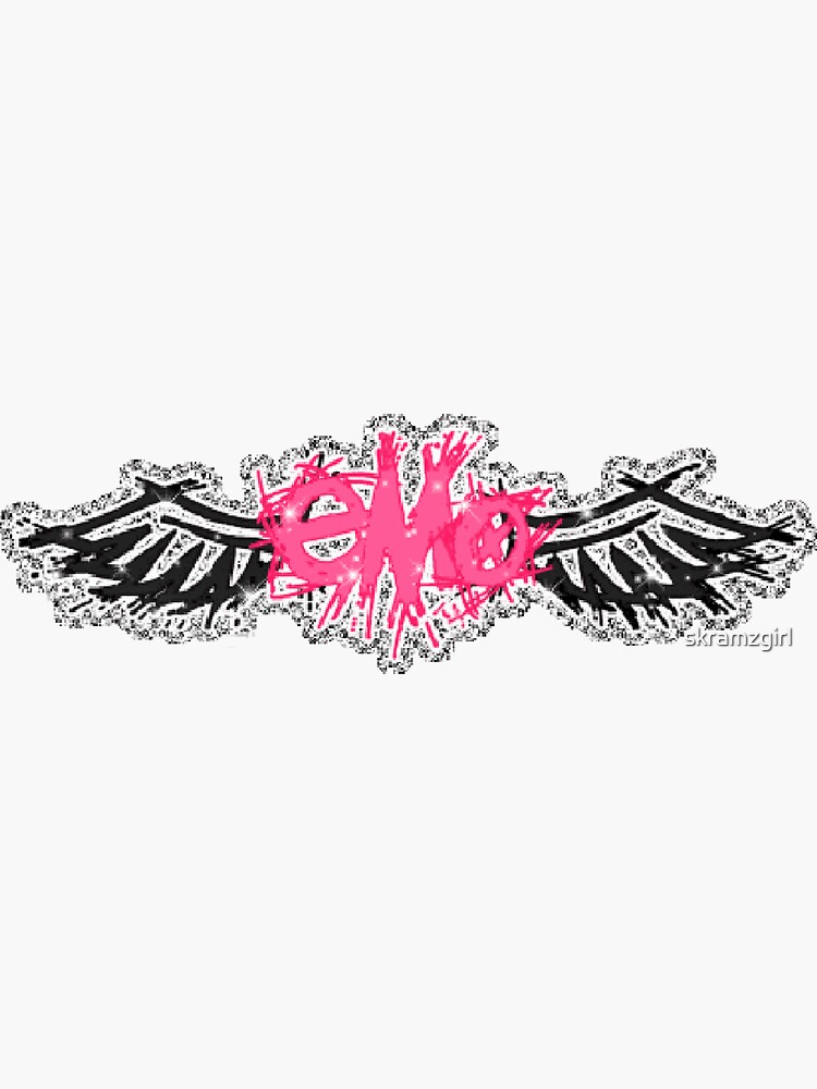 "emo angel blingee" Sticker for Sale by skramzgirl | Redbubble