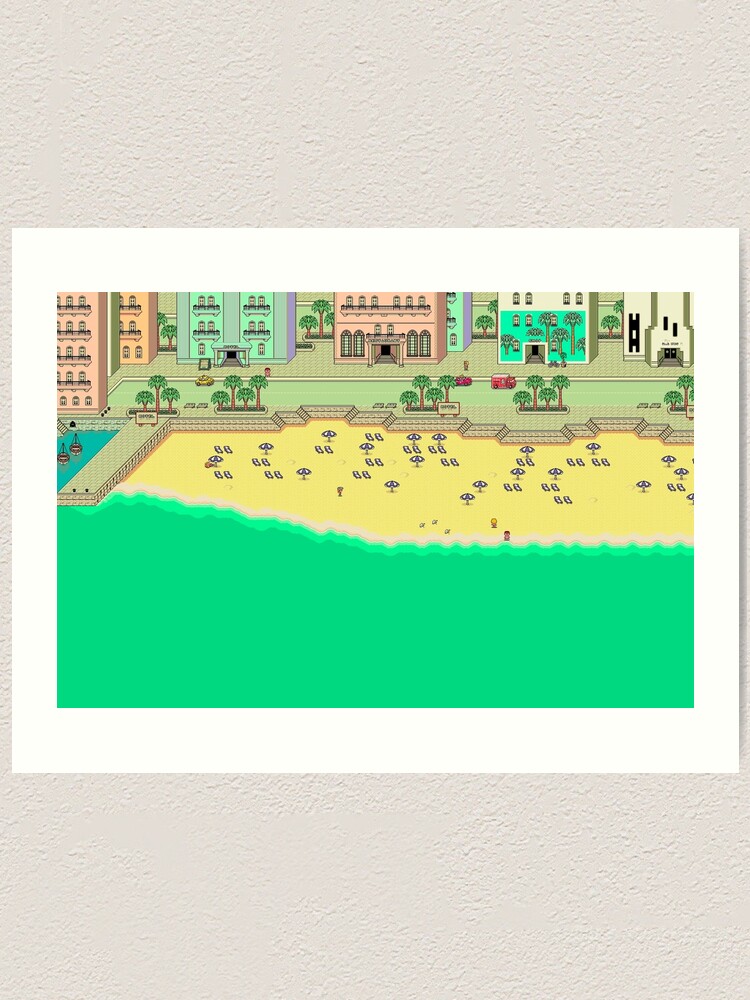 "Earthbound Summers Map" Art Print for Sale by gin-nek-shop | Redbubble