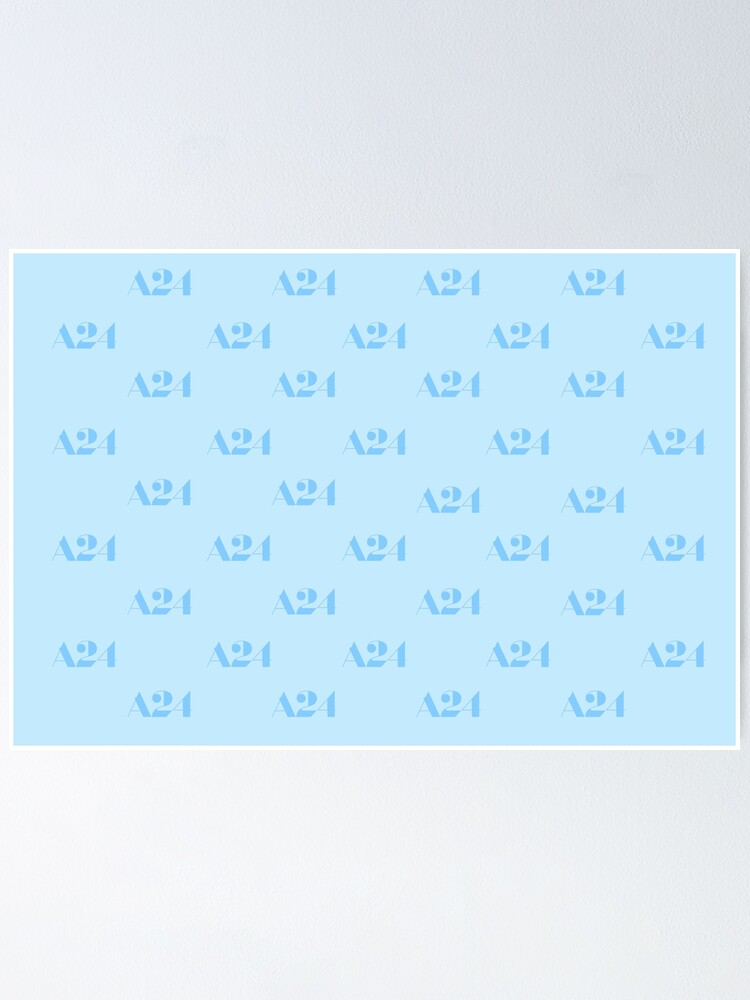 "blue a24 pattern" Poster by lucyet | Redbubble