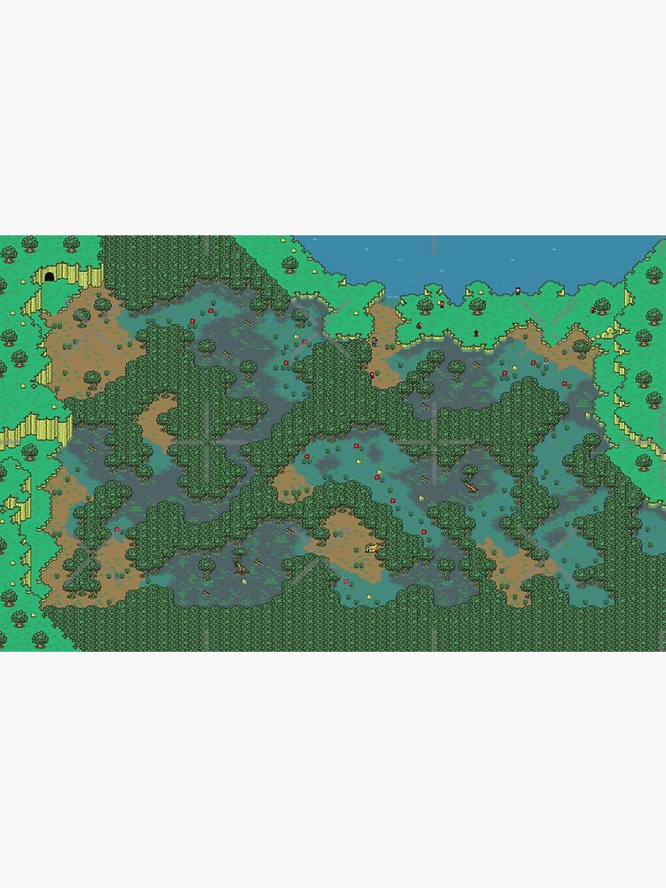 "Earthbound Deep Darkness Map" Poster by gin-nek-shop | Redbubble