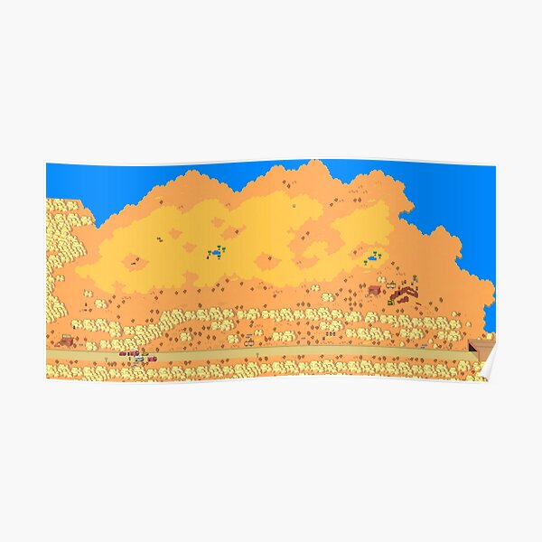 Póster «Mapa de dunas terrestres» de gin-nek-shop | Redbubble