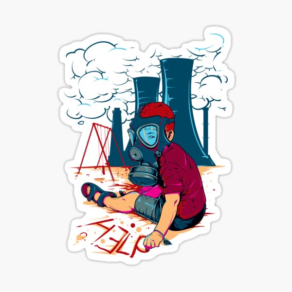 "air pollution" Sticker for Sale by SherriMans | Redbubble