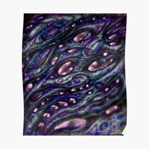 "Bioscape Original (plus further rendered details)" Poster for Sale by ...