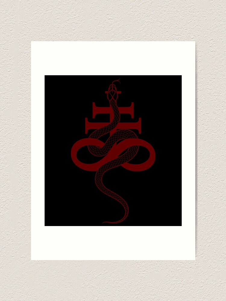 "Snake Leviathan Cross" Art Print by MedievalWear | Redbubble