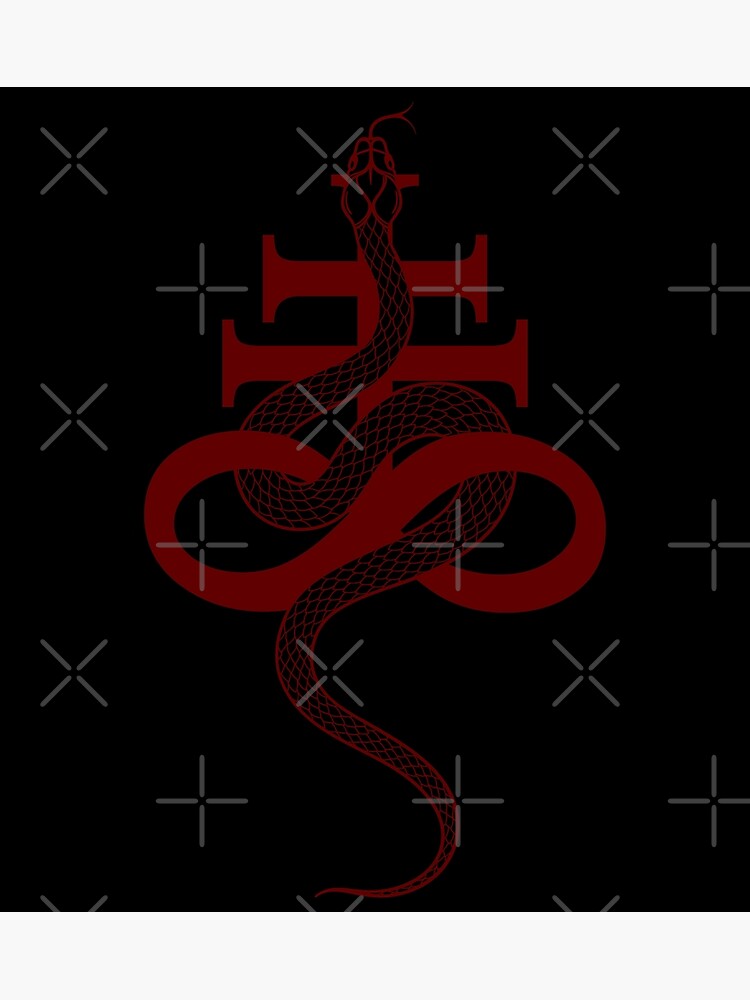 "Snake Leviathan Cross" Art Print by MedievalWear | Redbubble