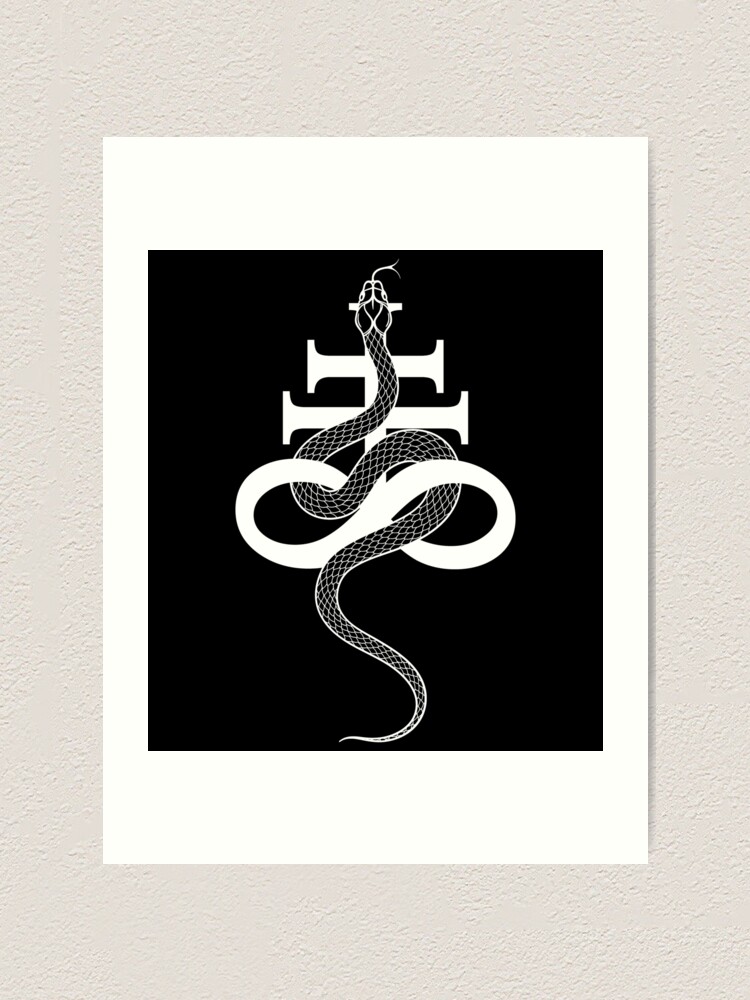 "Snake Leviathan Cross" Art Print for Sale by MedievalWear | Redbubble