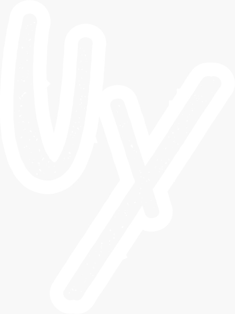 "Main Logo - White" Sticker by UYBandMa | Redbubble