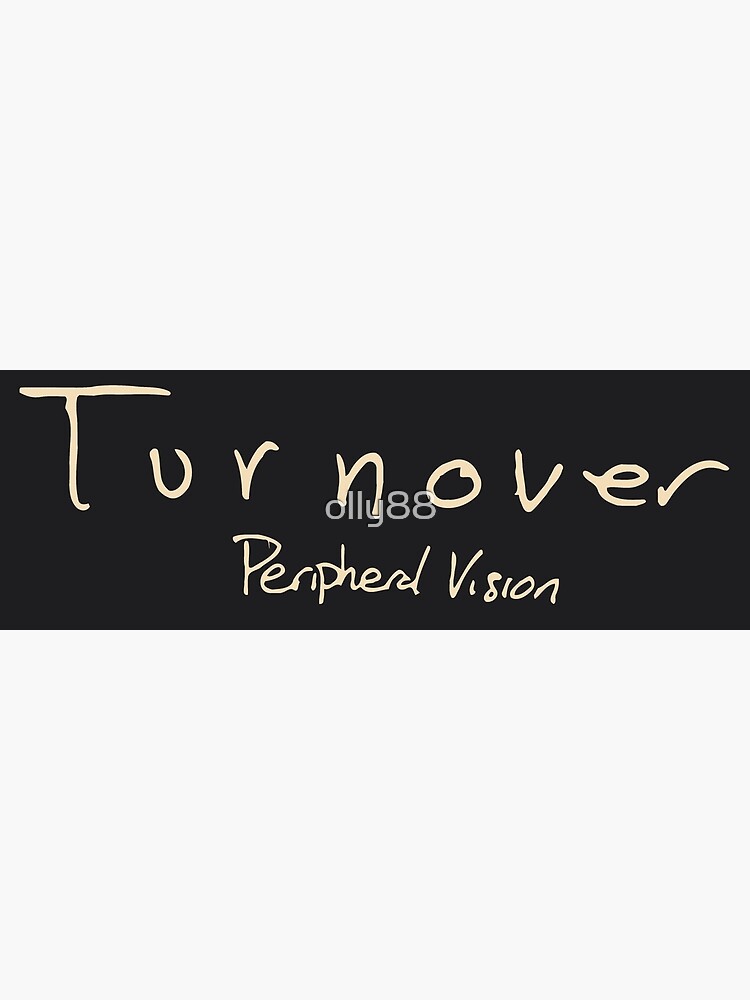 "Turnover Peripheral Vision logo" Poster for Sale by olly88 | Redbubble