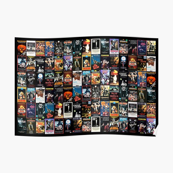"RETRO HORROR VHS ARTWORK - 1981" Poster by FlapJackLarry | Redbubble