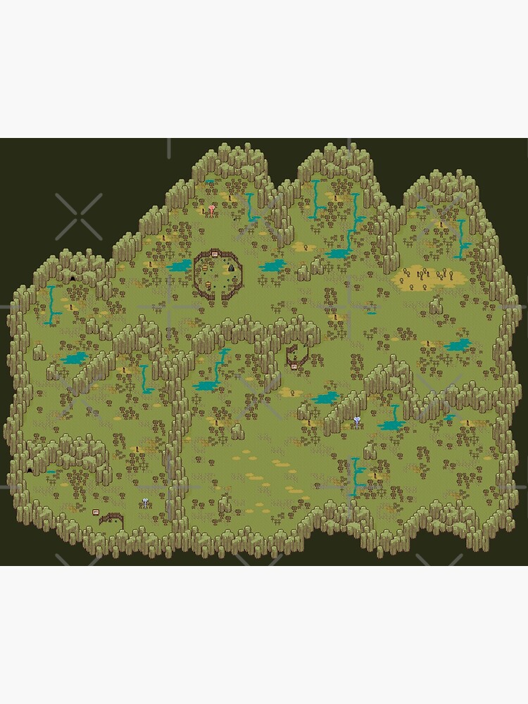 "Earthbound Lost Underworld Map" Poster by gin-nek-shop | Redbubble