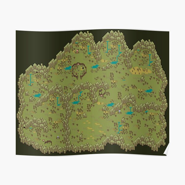 Póster «Mapa del Inframundo Perdido Terrestre» de gin-nek-shop | Redbubble