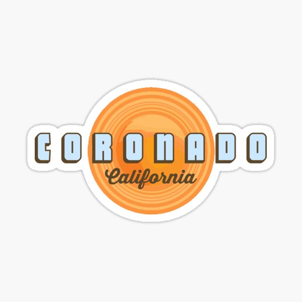 "Coronado - California." Sticker for Sale by ishore1 | Redbubble