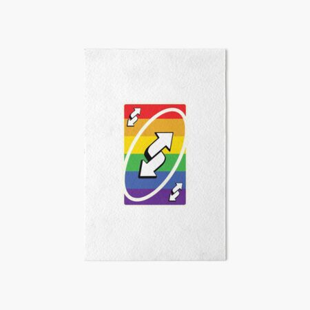 "Rainbow Uno Reverse Card " Art Board Print by Yuu667 | Redbubble
