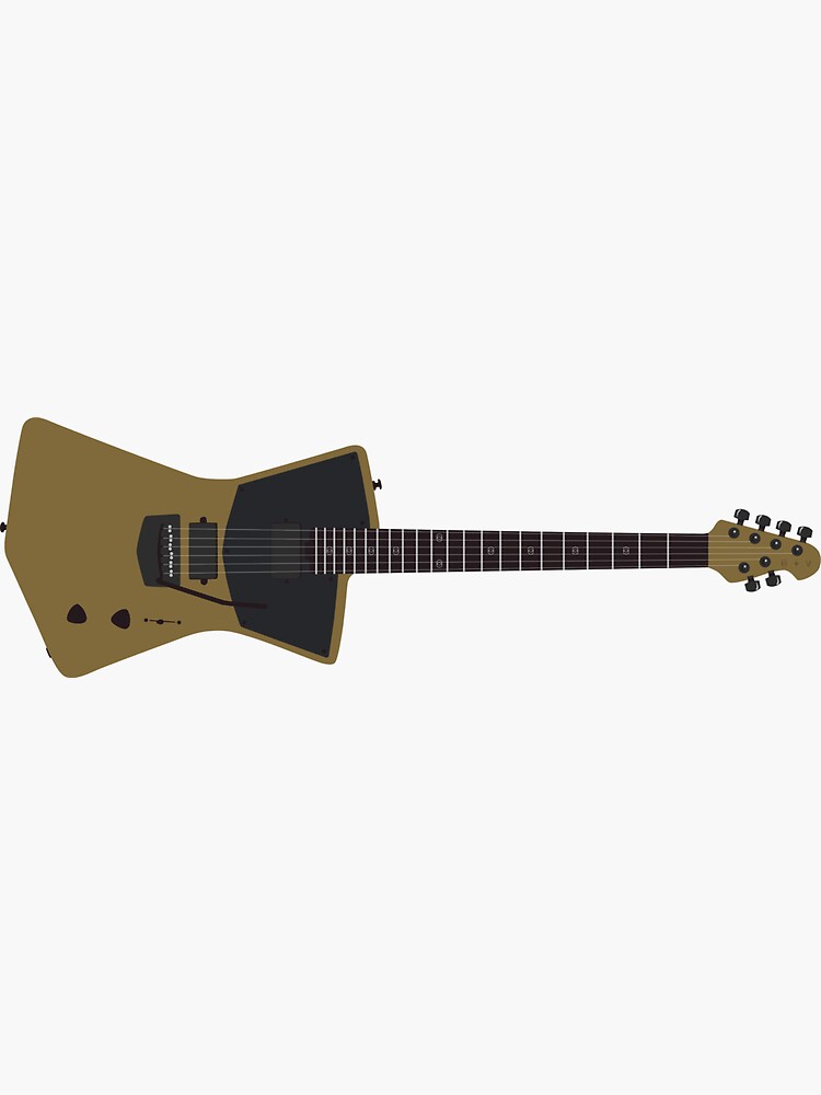 "St. Vincent Signature Guitar - Dargie Green" Sticker for Sale by ...