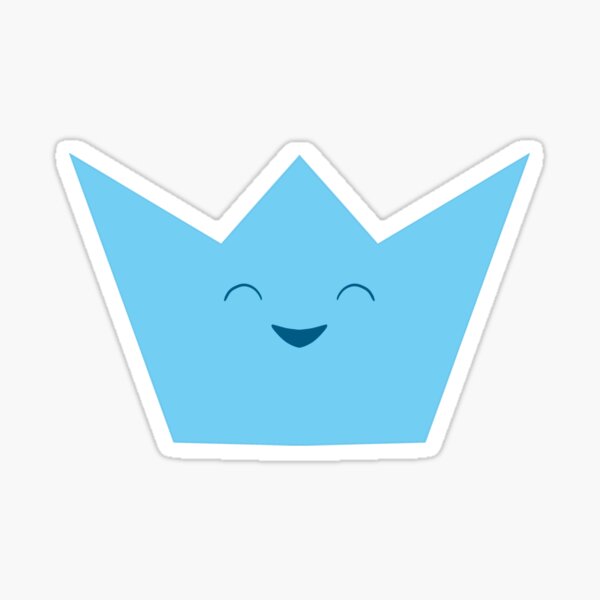 "Cute Baby Blue Crown" Sticker for Sale by MYONEHANI | Redbubble
