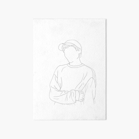 "louis tomlinson outline" Art Board Print for Sale by nicolecefola ...