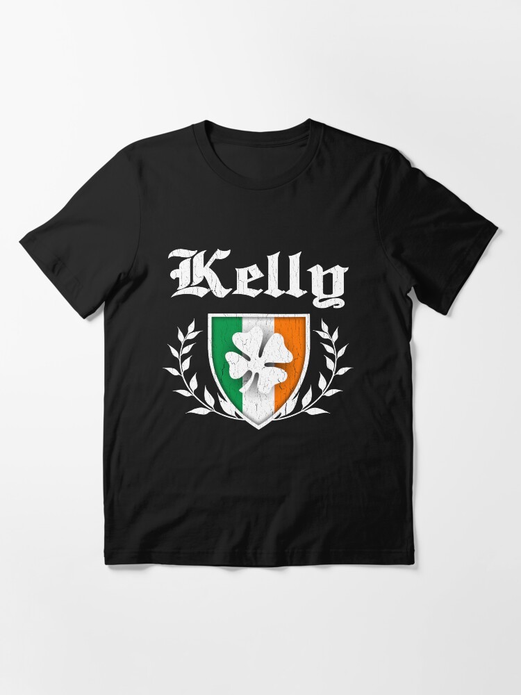 "Kelly Family Shamrock Crest (vintage distressed)" Essential T-Shirt ...