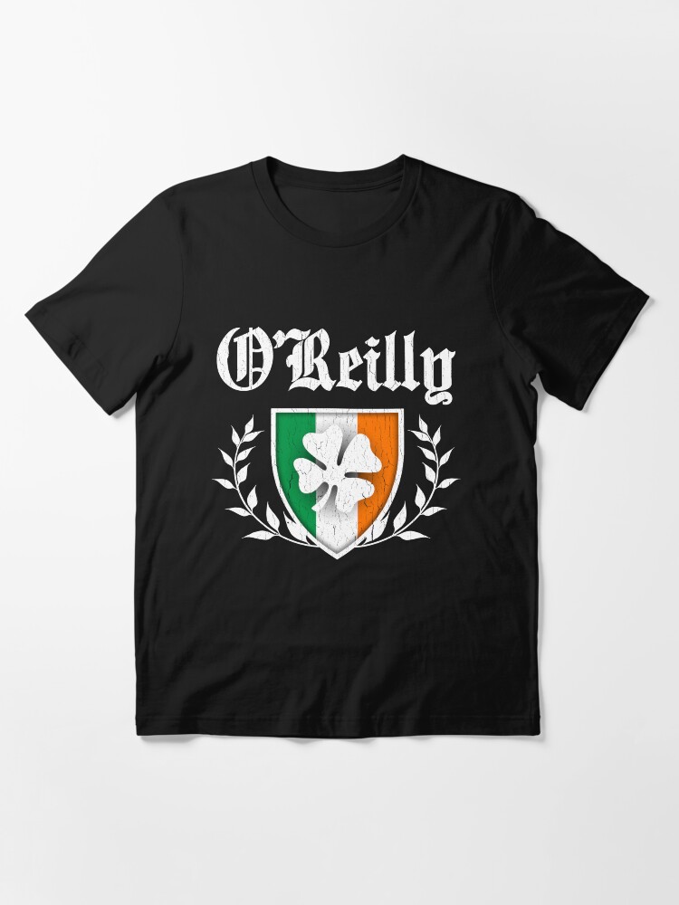 "O'Reilly Family Shamrock Crest (vintage distressed)" T-shirt for Sale ...