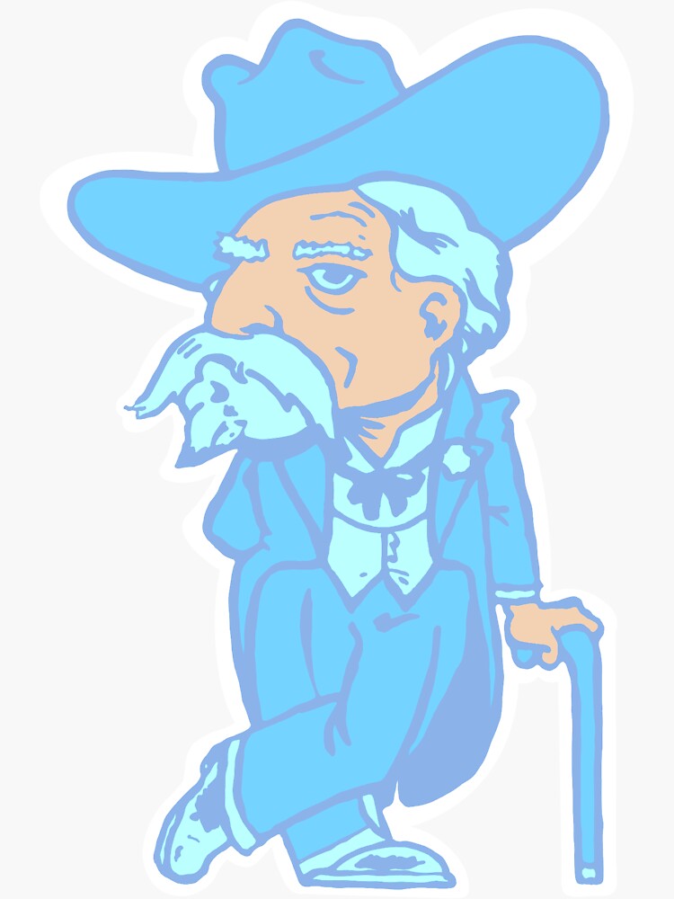 "Blue Colonel Rebel " Sticker for Sale by cevaughann | Redbubble