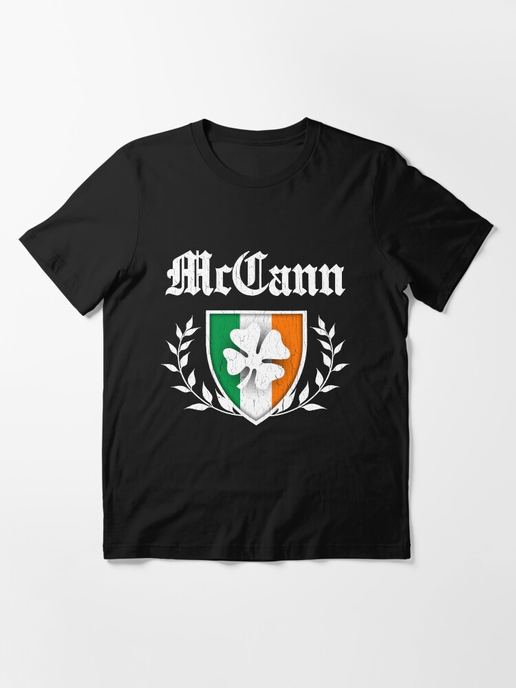 "McCann Family Shamrock Crest (vintage distressed)" T-shirt for Sale by ...