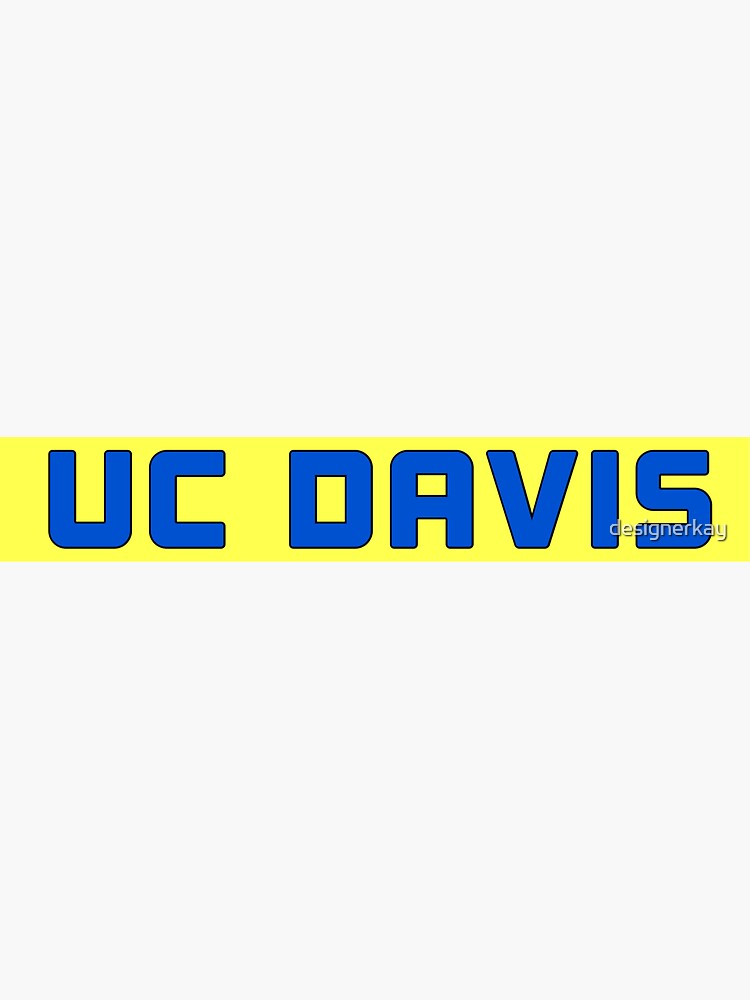 "UC Davis" Sticker for Sale by designerkay | Redbubble