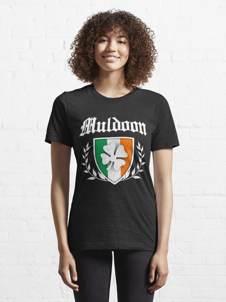 "Muldoon Family Shamrock Crest (vintage distressed)" T-shirt by ...