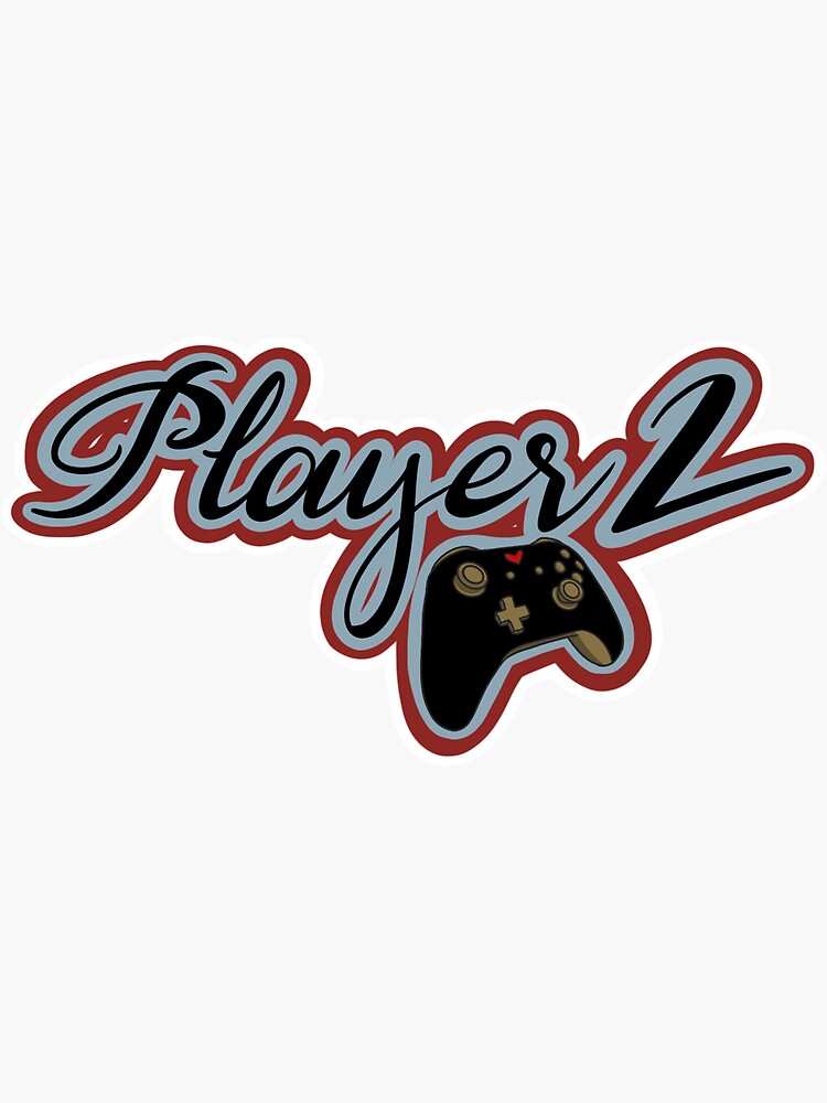 "Player 2" Sticker by modesthoneyy | Redbubble