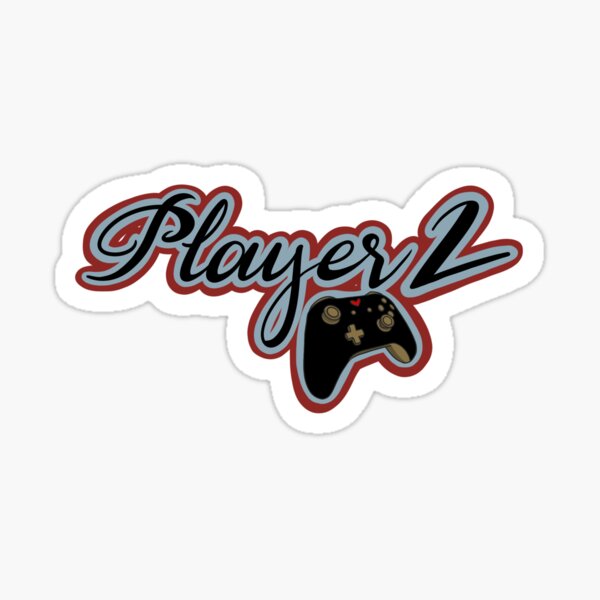 "Player 2" Sticker by modesthoneyy | Redbubble
