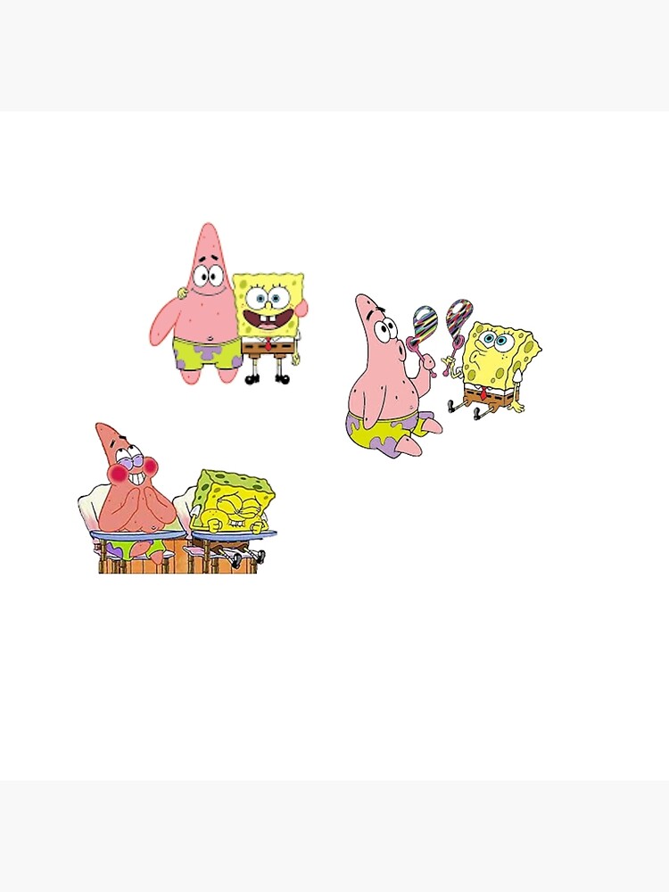 "spongebob and patrick sticker pack" Art Print by lillyswett | Redbubble